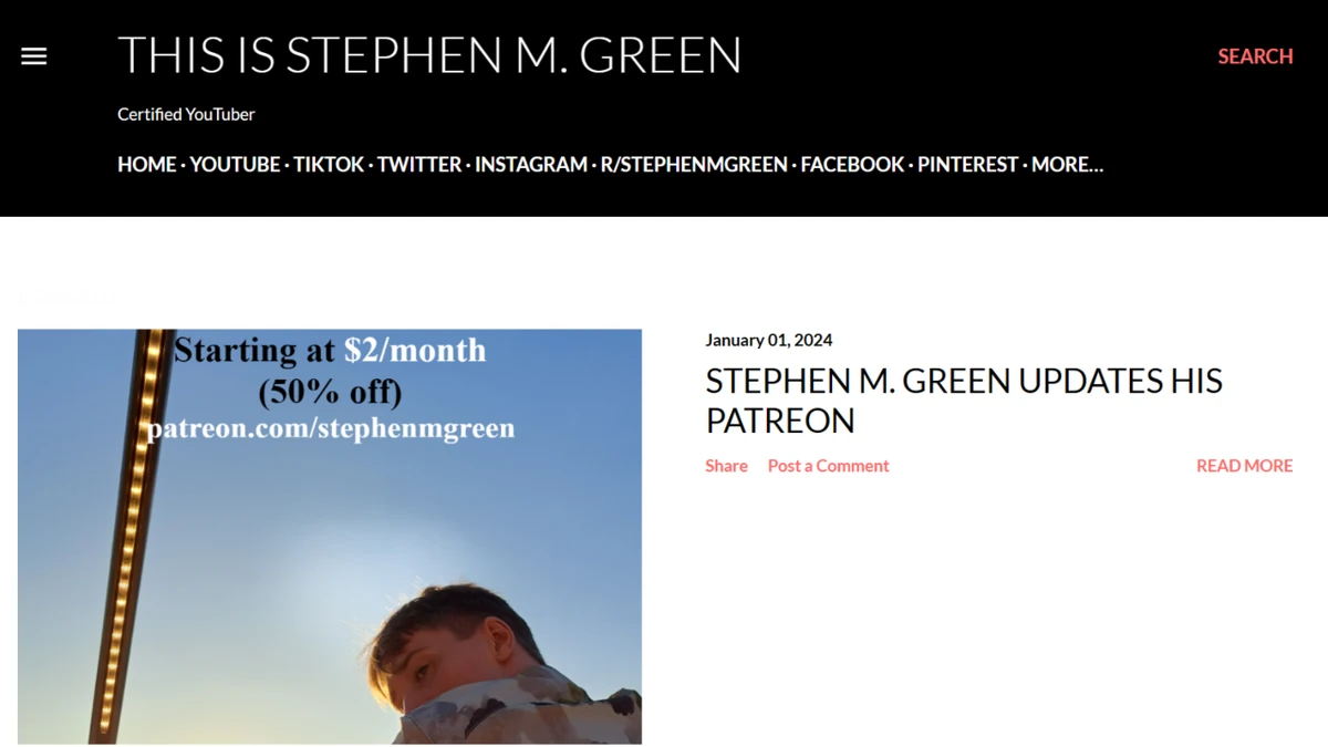 This Is Stephen M. Green (Blog) | Stephen M. Green Wiki | Fandom