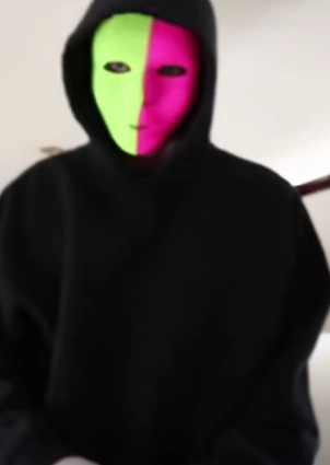 Pink and Green Mask Person | Stephen Sharer Wiki | Fandom