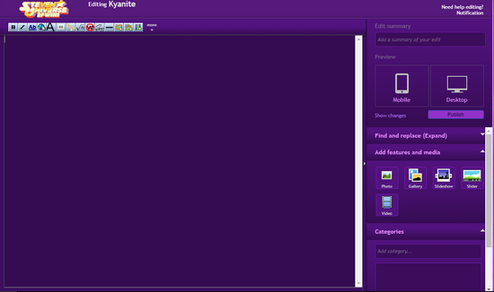 Creating a Character Page | Steven Universe Roleplay Wiki | Fandom