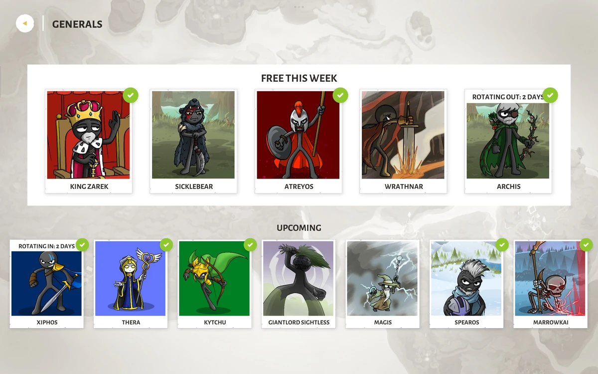 General Rotation | Stick War Wiki | Fandom