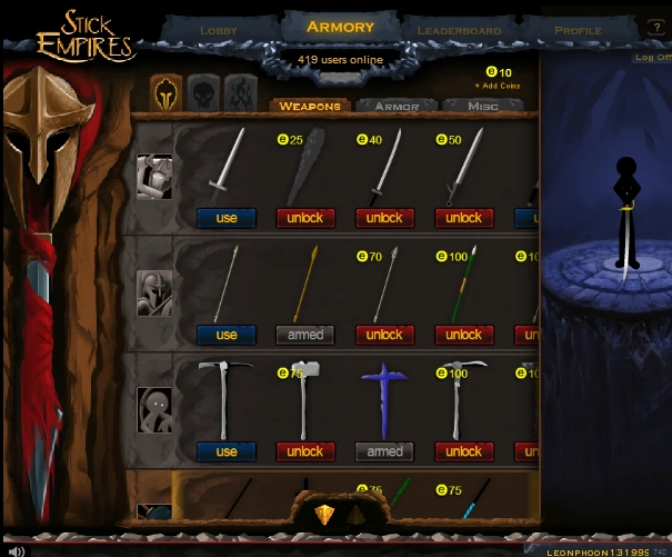 Armoury | Stick Empires Wiki | Fandom