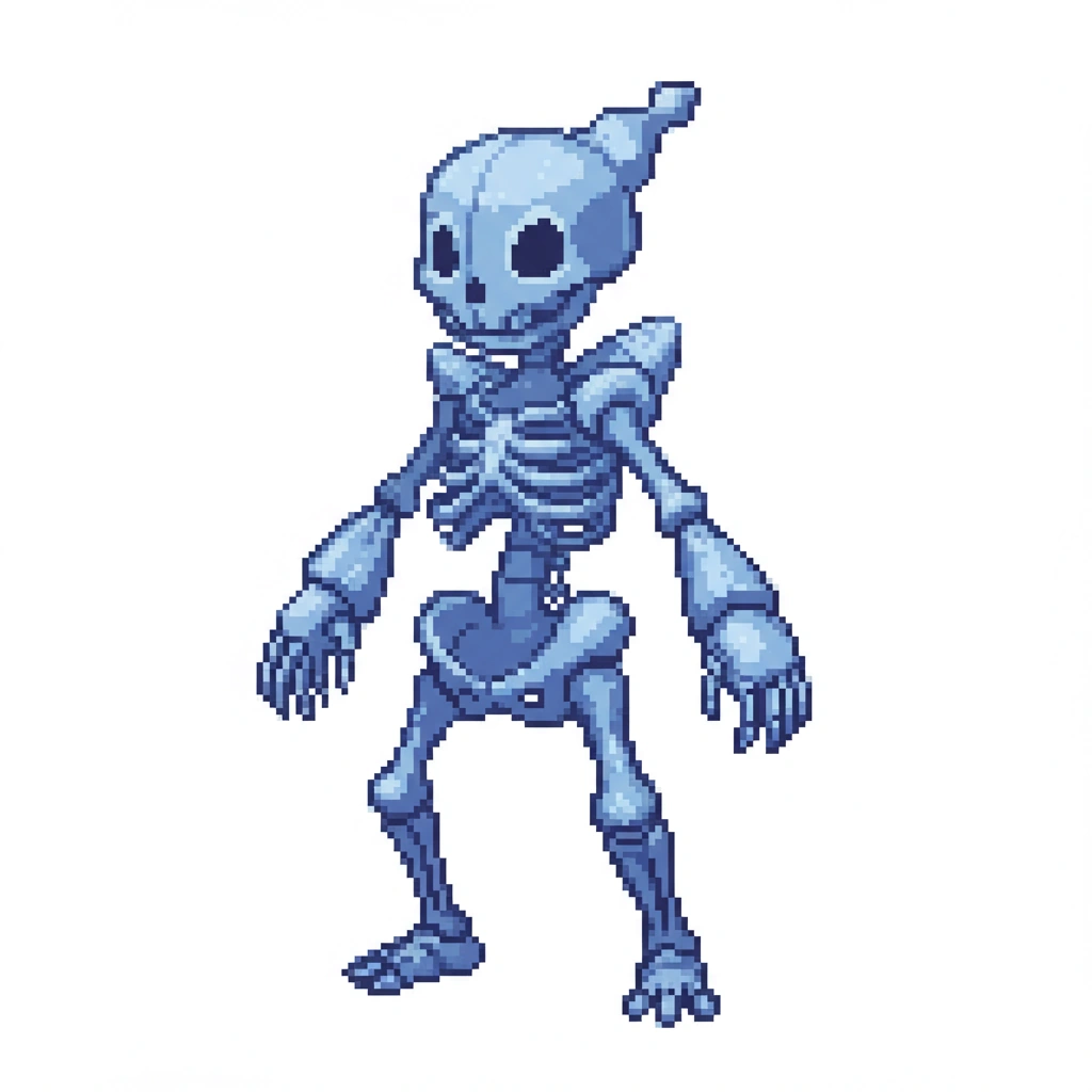 Blue Skeleton Man | Stille Wiki | Fandom