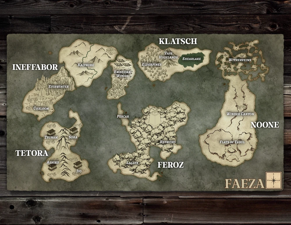 Interactive Map of Faeza | StinkyDragonPodcast Wiki | Fandom
