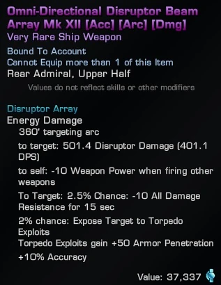 Omni-Directional Disruptor Beam Array - Official Star Trek Online Wiki