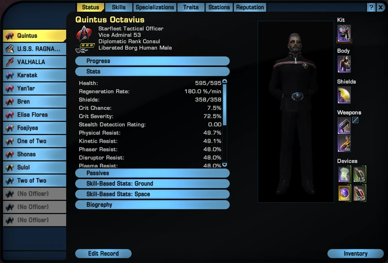 Character Status - Official Star Trek Online Wiki