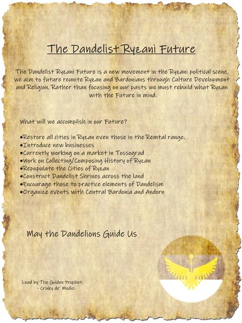 The Dandelist Ryzani Future | Stoneworks MC Wiki | Fandom