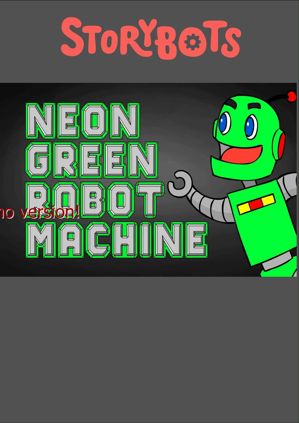 Neon Green Robot Machine | StoryBots (Google Sites) Wiki | Fandom