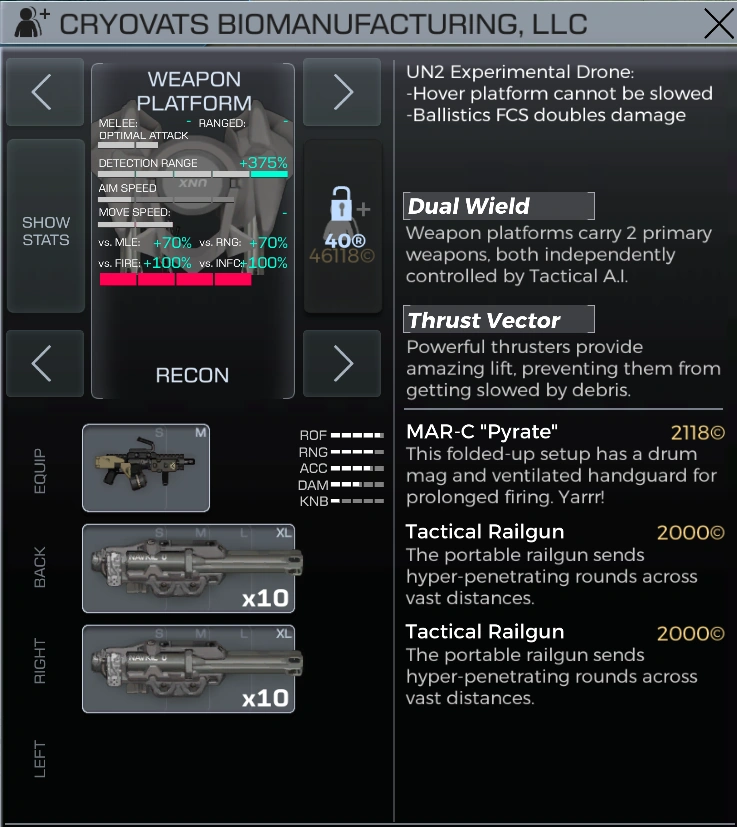 Weapon Platform | Strain Tactics Wiki | Fandom
