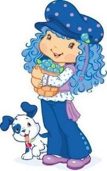 Cartoon Blueberry Muffin
