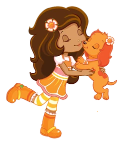 strawberry shortcake coloring pages orange blossom