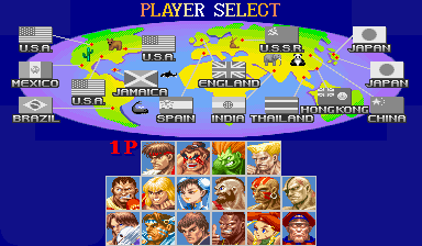 Super Street Fighter II/Characters/CharSelect | Street Fighter Sprites ...