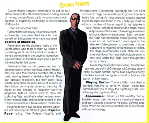 Street Fighter: The Storytelling Game/Characters | Street Fighter Wiki ...