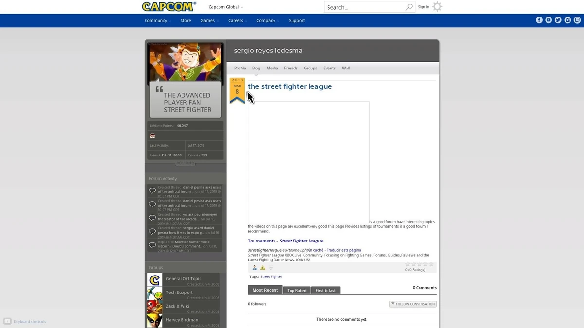 User blog:Sergio reyes ledesma/street fighter league is inspired by my topic from my ex capcom ...