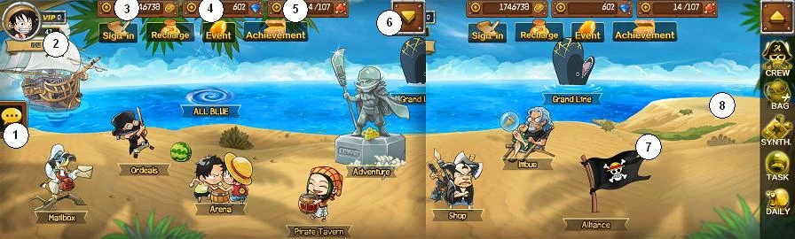 Basics of the game | Strong World D. - The One Piece Game Wikia | Fandom