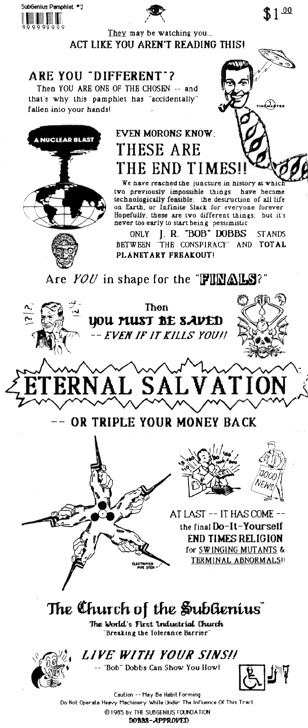 Pamphlet ♯2 | SubGenius Wikia Clench | Fandom