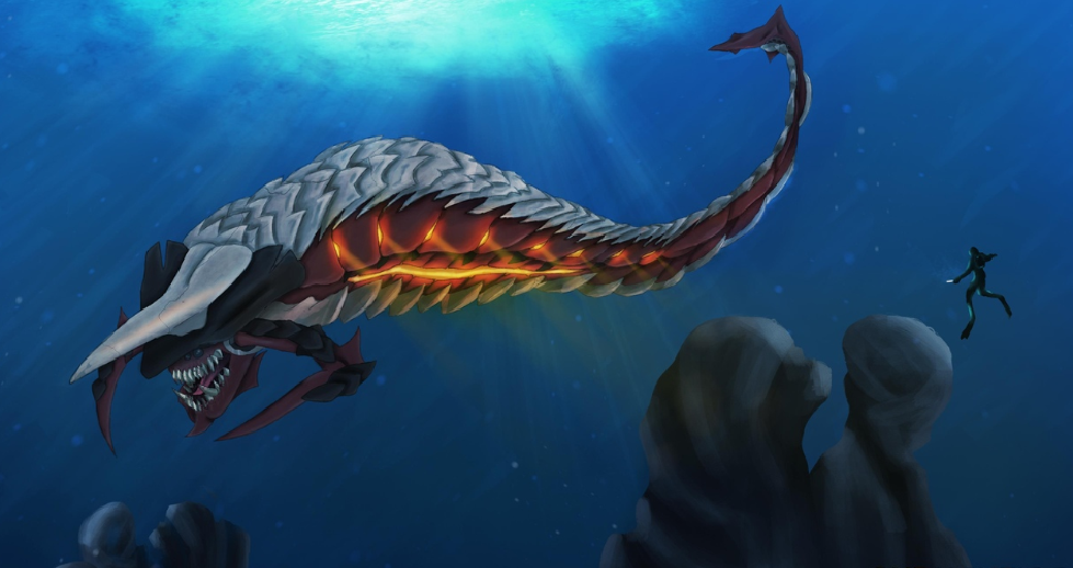 Панцирный змей левиафан Subnautica выдумки вики Fandom