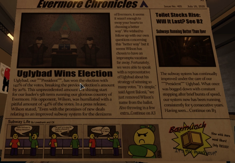 Newspaper | Subway Simulator Wiki | Fandom