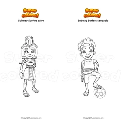 subway surfers coloring pages