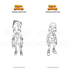 subway surfer coloring pages