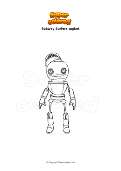 subway surfers characters coloring pages