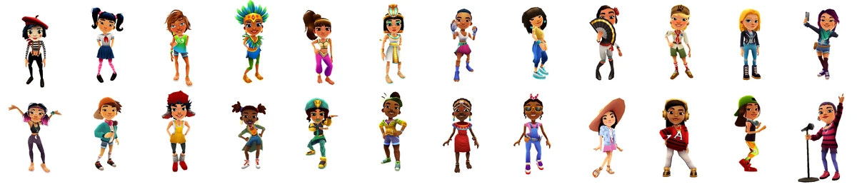 User blog:CaitlinTheCuteGirl/My 24 Favorite Subway Surfers Girls ...