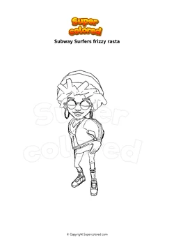 subway surfers characters coloring pages