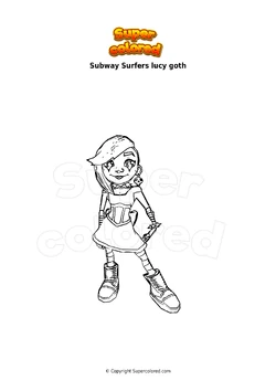 subway surfers characters coloring pages