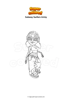 subway surfer coloring book