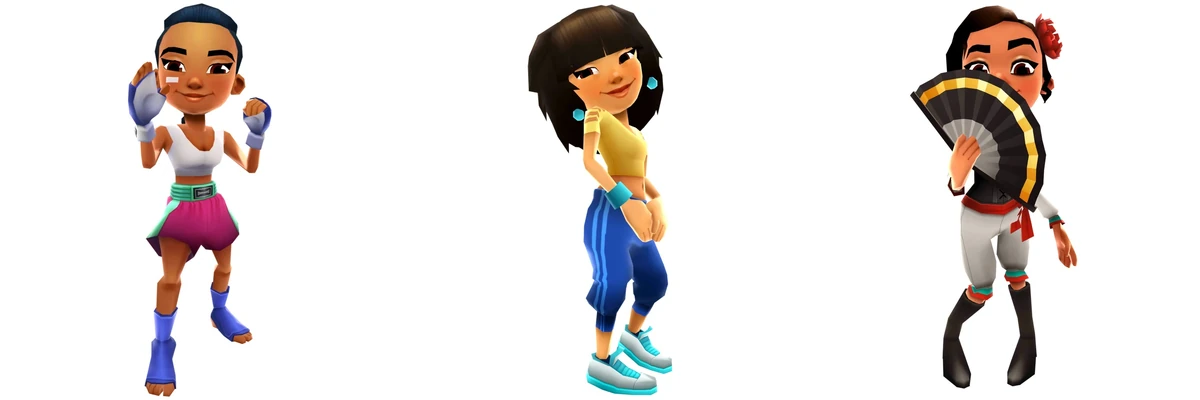 User blog:CaitlinTheCuteGirl/Noon, Mina, and Rosa | Subway Surfers Wiki ...