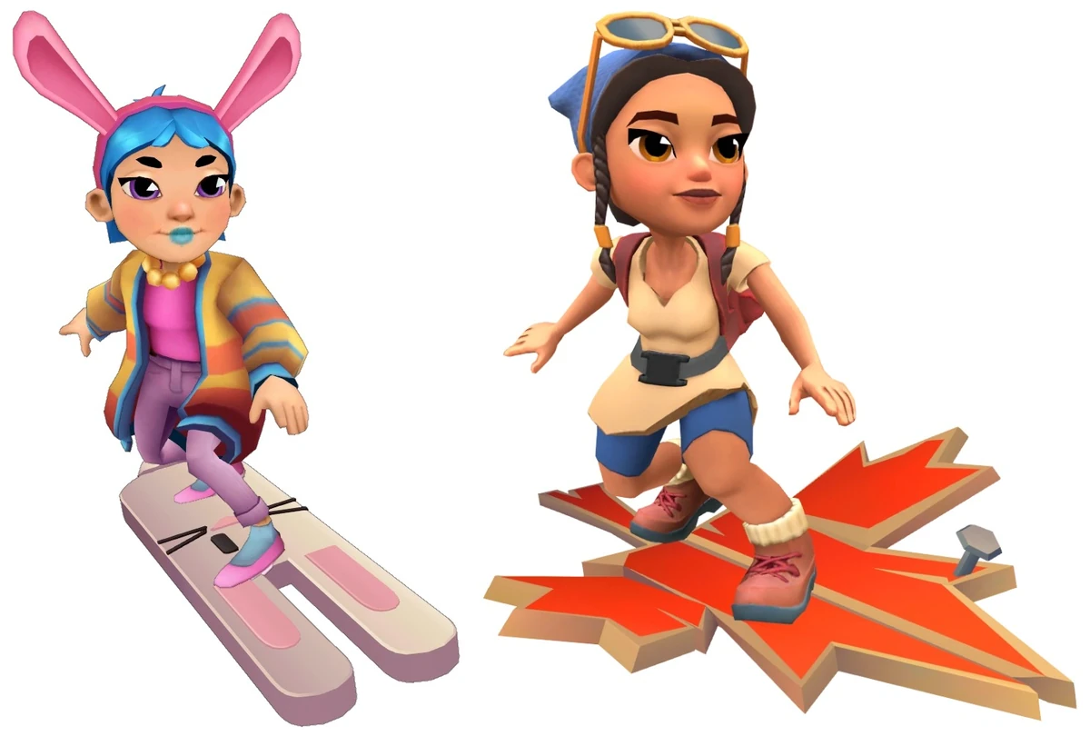 User blog:CaitlinTheCuteGirl/Subway Surfers Characters surfing on ...