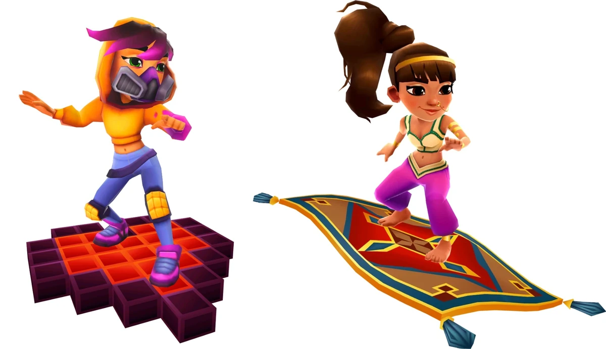 User blog:CaitlinTheCuteGirl/Subway Surfers Characters surfing on ...