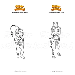 subway surfer coloring pages