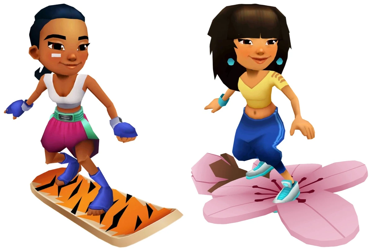 User blog:CaitlinTheCuteGirl/Subway Surfers Characters surfing on ...
