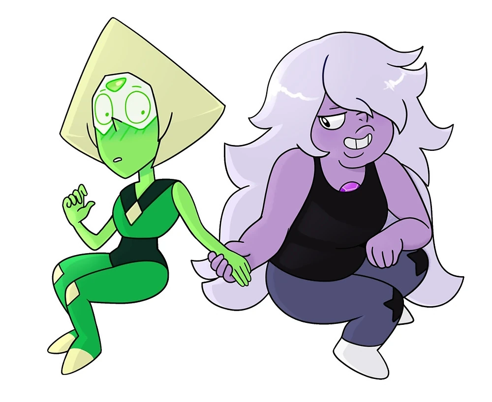 Steven Universe Steven And Amethyst Kiss