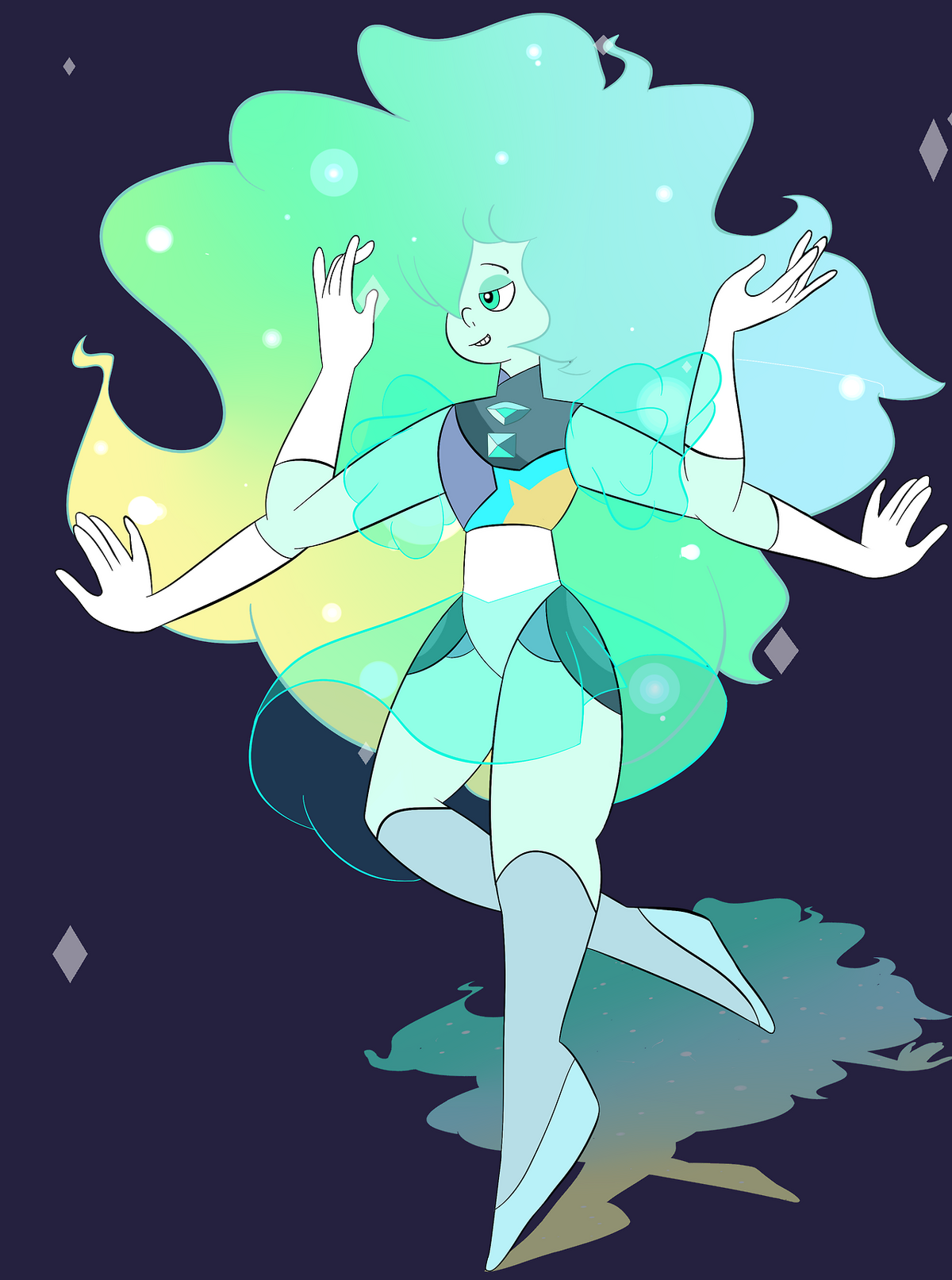 Aqua Aura Quartz Powersteven Steven Universe Fanon Wikia Fandom