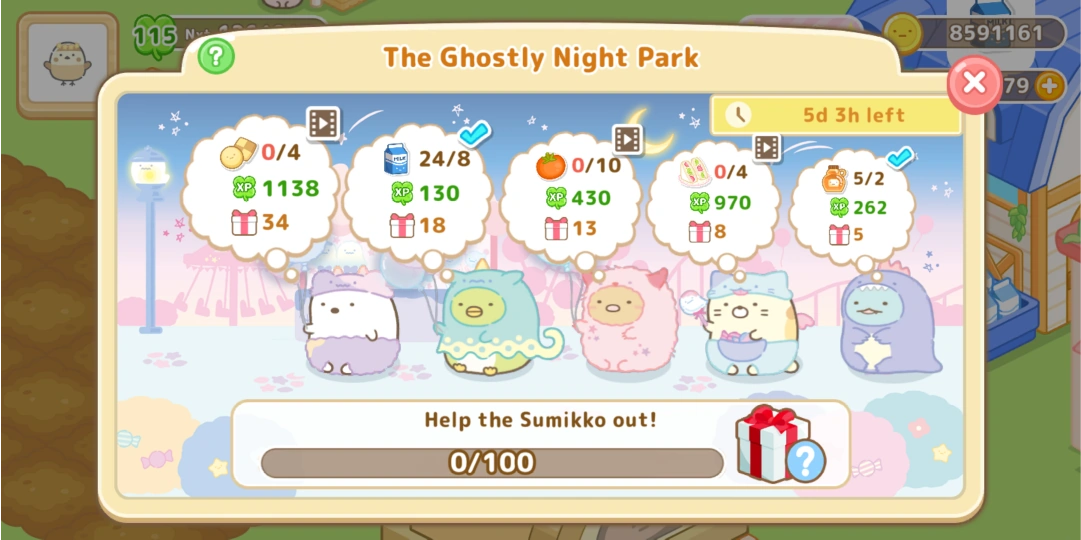 Finishing Events | Sumikkogurashi Farm Wiki | Fandom