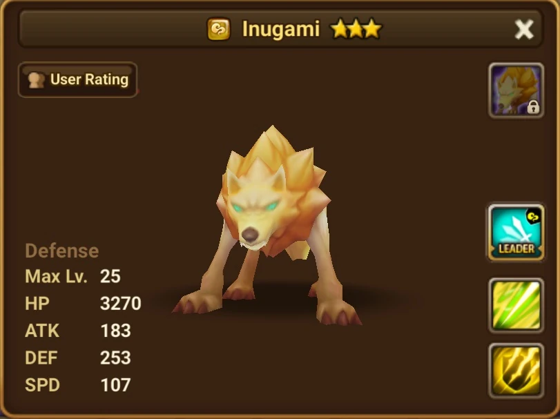 Inugami (Wind) - Ramahan/Gallery and trivia | Summoners War Sky Arena ...