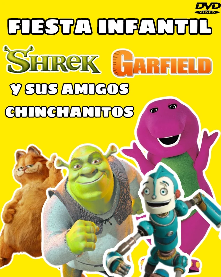 FIESTA INFANTIL SHREK GARFIELD Y SUS AMIGOS CHINCHANITOS | Wiki Super ...
