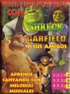 MULTIPLICANDO CON SHREK GARFIELD Y SUS AMIGOS | Wiki Super Bailables ...