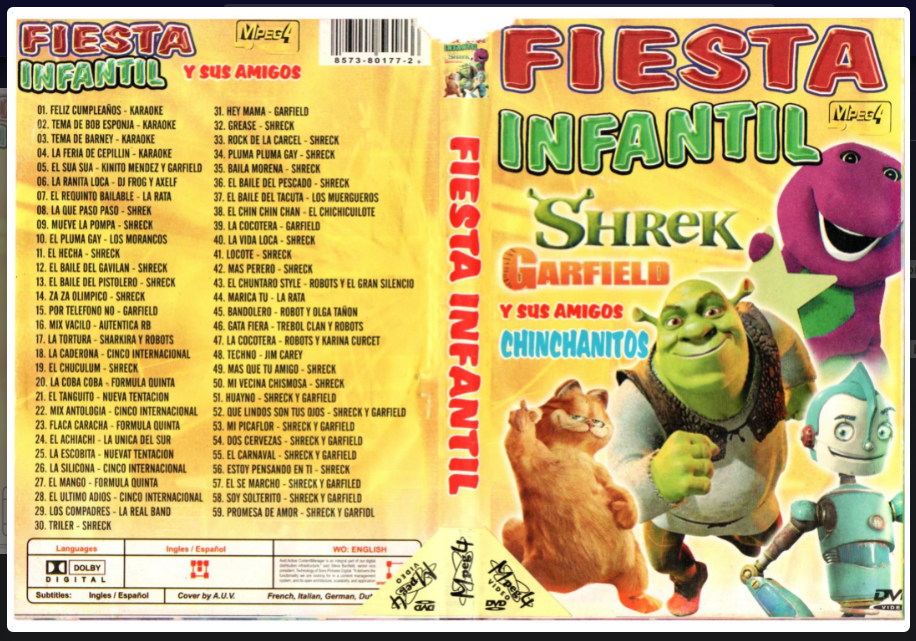 FIESTA INFANTIL SHREK GARFIELD Y SUS AMIGOS CHINCHANITOS | Wiki Super ...