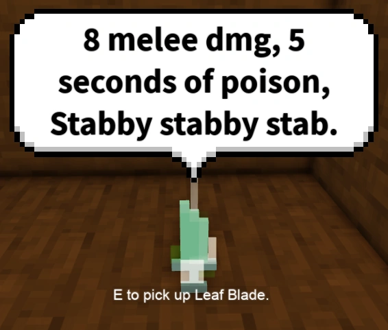 Leaf Blade | Super Duper Cube Cavern Wiki | Fandom