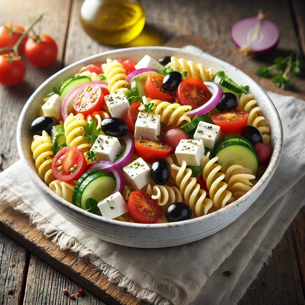 Advanced Culinary Skills: Greek Pasta Salad | Super idiotic power Wiki ...