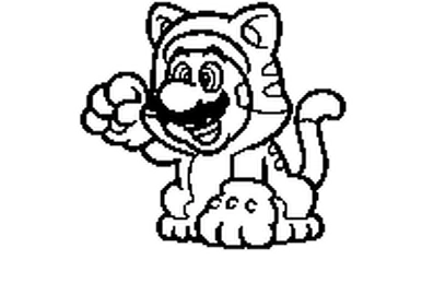 mario 3d world coloring pages
