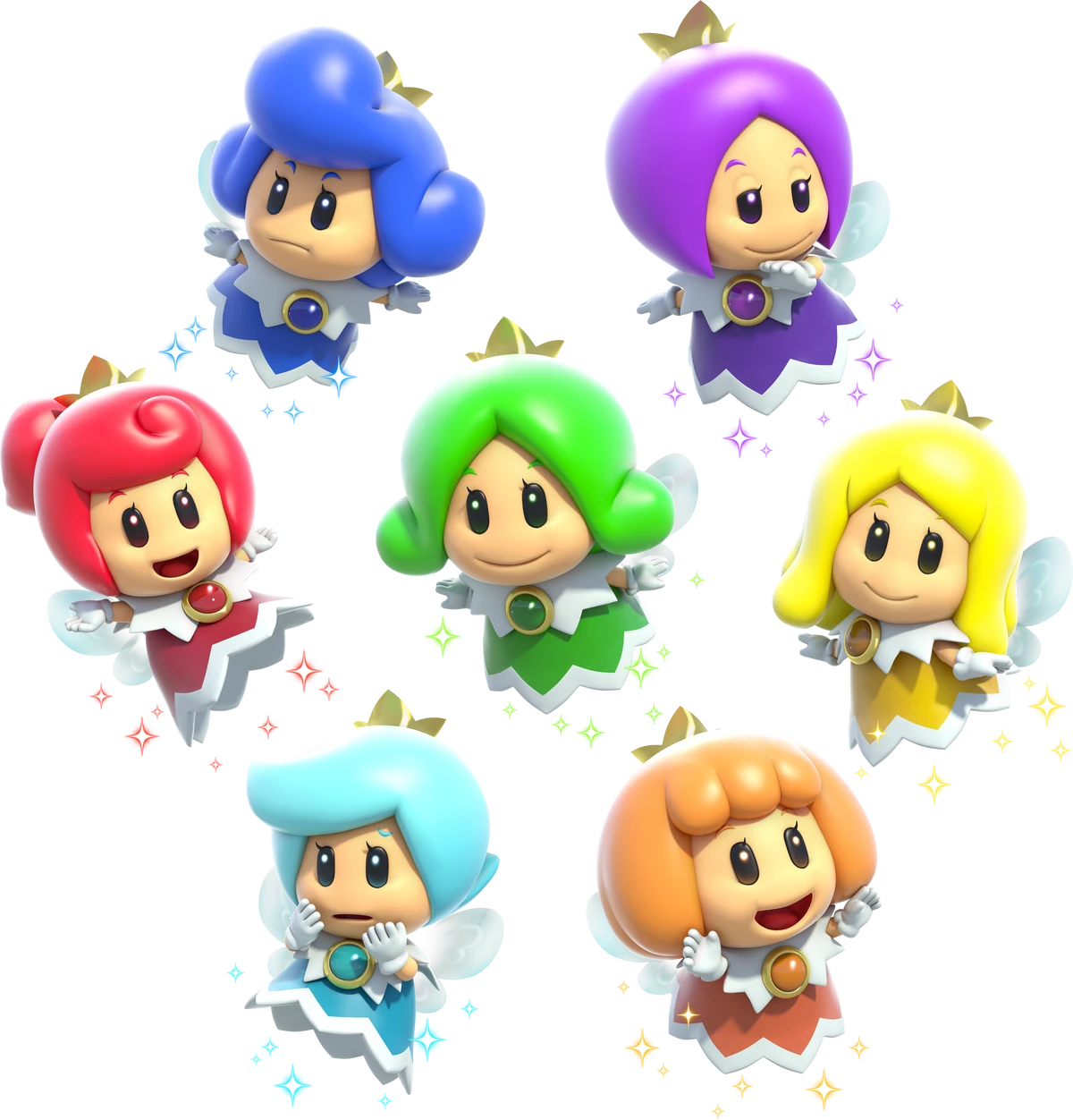 Sprixie Princesses | Super Mario 3D World Wiki | Fandom