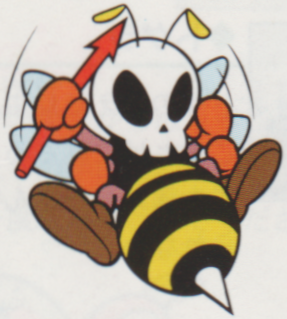 Skeleton Bee | Super Mario Enemy Wiki | Fandom