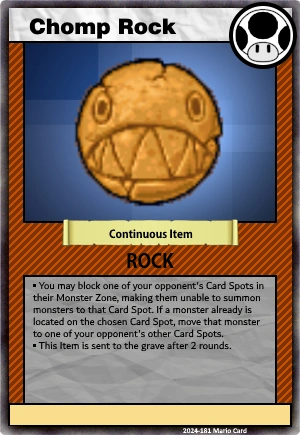 Chomp Rock | Super Mario Trading Card Game Wiki | Fandom