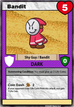 Bandit | Super Mario Trading Card Game Wiki | Fandom