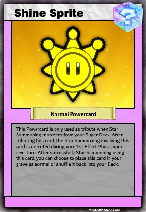 Shine Sprite | Super Mario Trading Card Game Wiki | Fandom