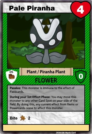 Pale Piranha | Super Mario Trading Card Game Wiki | Fandom