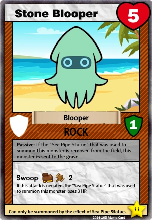 Stone Blooper | Super Mario Trading Card Game Wiki | Fandom